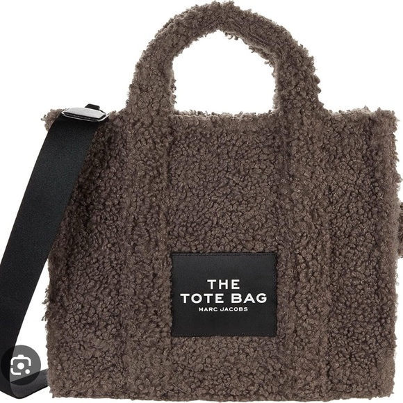 Marc Jacobs | Bags | Marc Jacobs Chocolate Teddy Tote With Black Strap ...